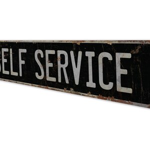 Self Service - Self Service Sign - Self Service Decor - Vintage Style ...