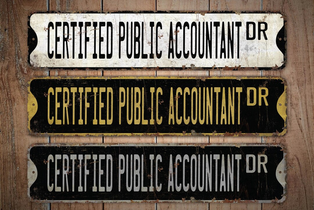 Certified Public Accountant - Certified Accountant Sign - Public ...