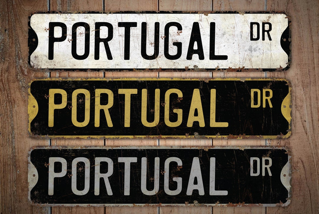 Portugal - Portugal Sign - Portugal Decor - Vintage Style Sign - Custom ...