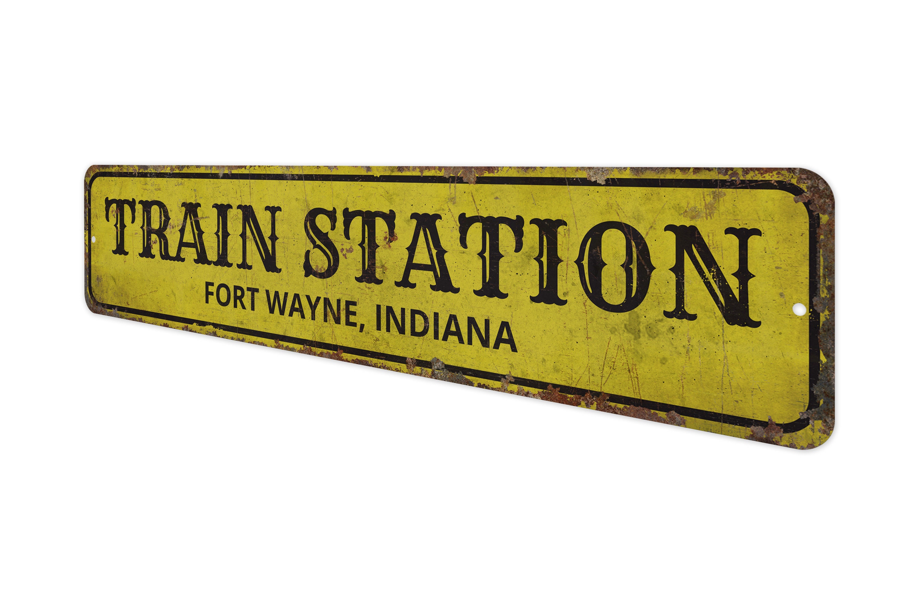 Train Station Sign - Custom Train Station - Train Station Decor - Rail ...