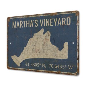 Martha's Vineyard - Vineyard Sign - Vineyard Decor - Island Sign ...