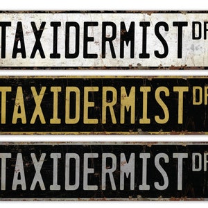 Taxidermist - Taxidermist Sign - Taxidermist Decor - Vintage Style Sign ...