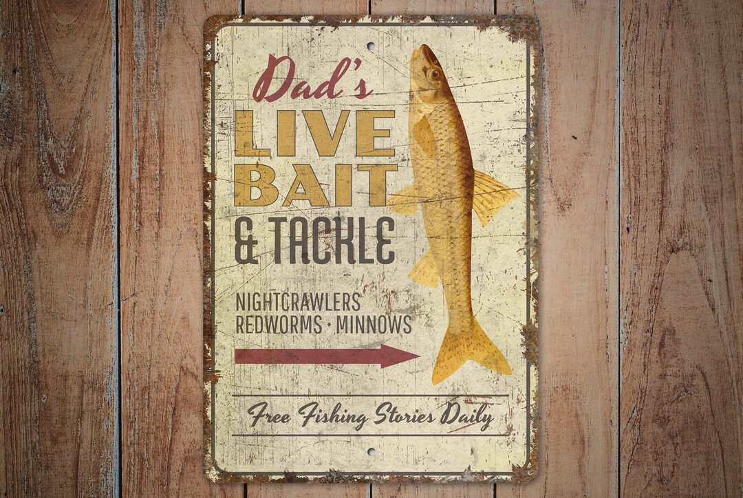 Live Bait Sign - Live Bait and Tackle - Bait and Tackle - Bait and ...