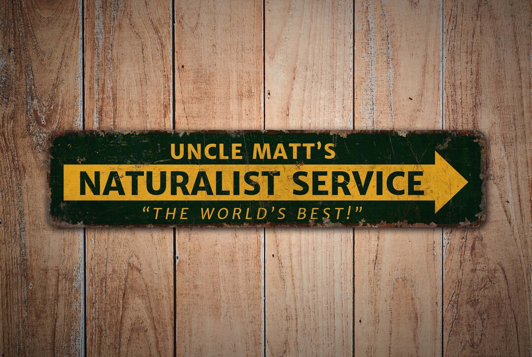 Naturalist Service - Naturalist Sign - Service Arrow Sign - Vintage ...