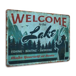 Welcome to the Lake Sign - Lake House Sign - Lake House Decor - Lake ...