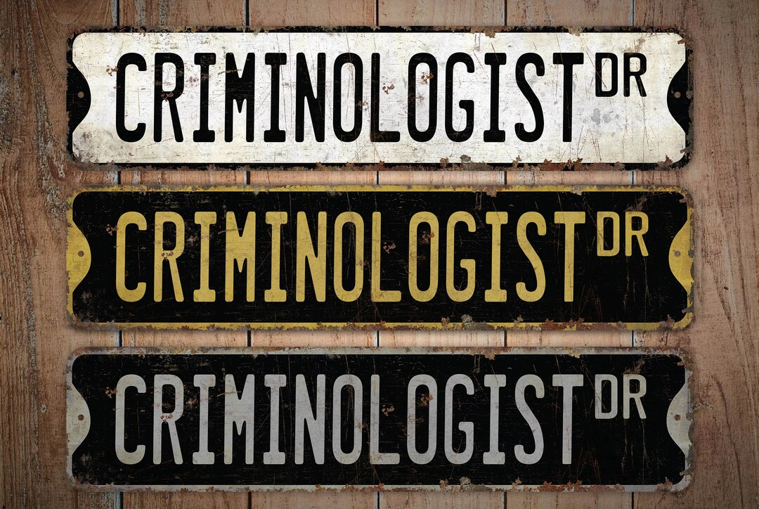 Criminologist - Criminologist Sign - Criminologist Decor - Vintage ...