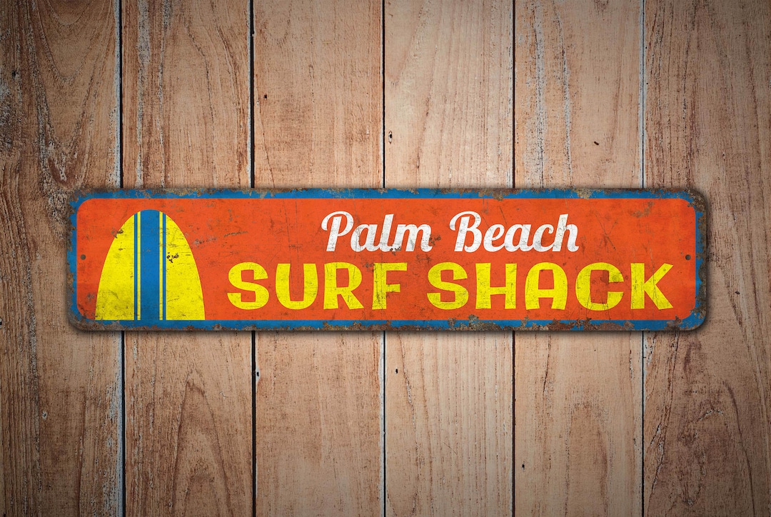 Surf Shack Surf Shack Sign Surf Shack Decor Vintage Style Sign Custom ...