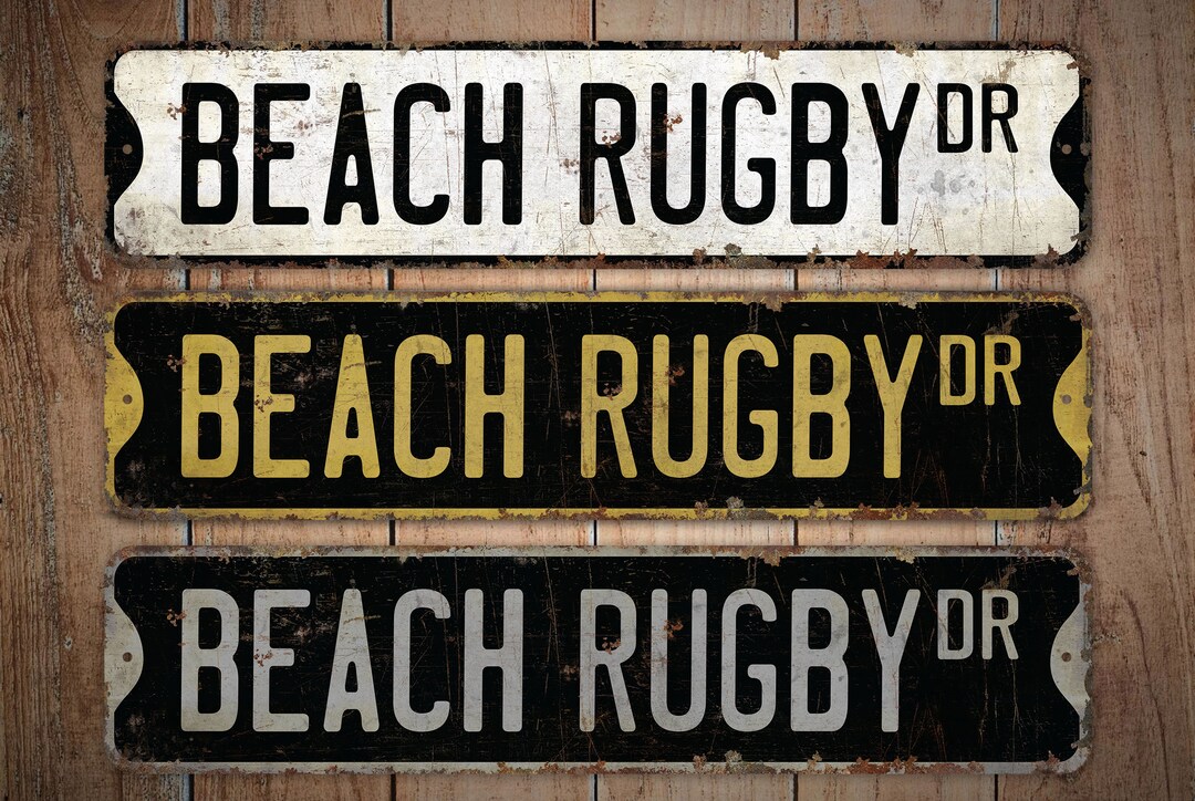 Beach Rugby Beach Rugby Rugby Sign Beach Rugby Game Rugby Game Sign ...
