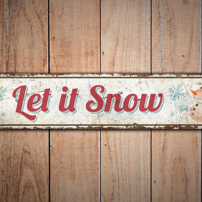 Let It Snow Sign - Etsy