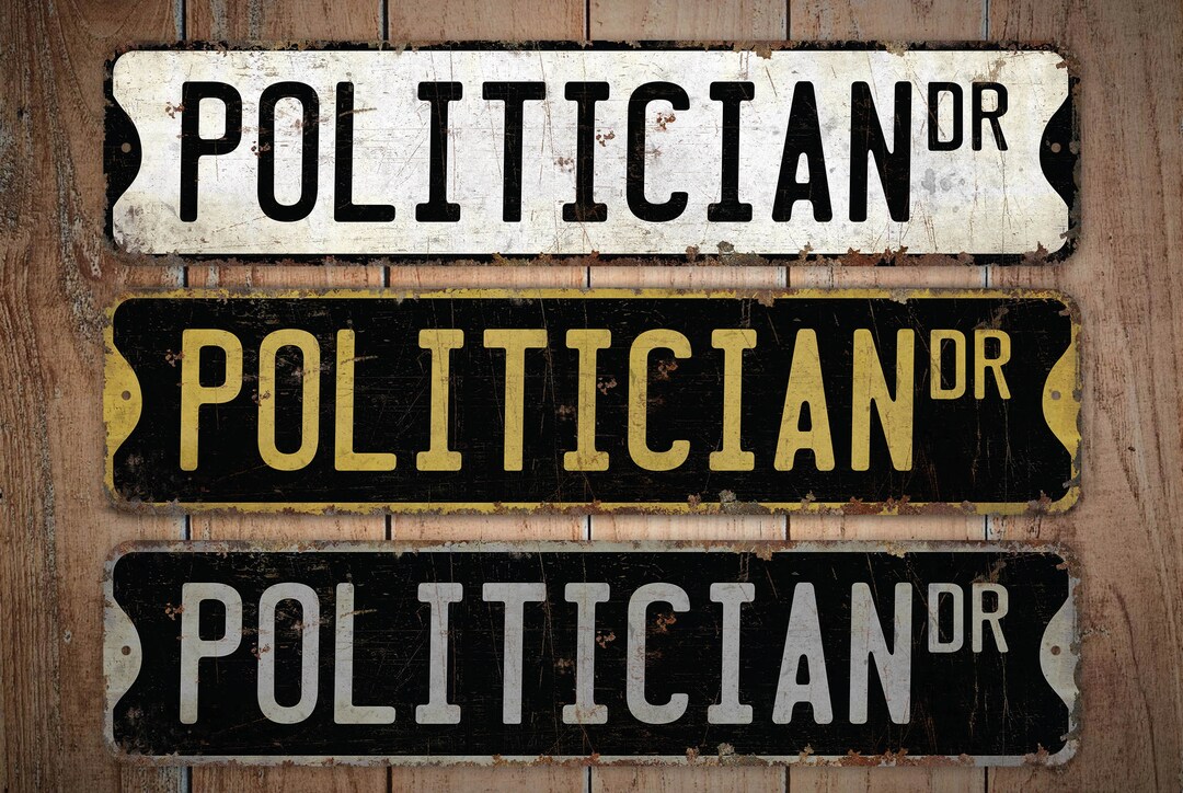 Politician Politician Sign Politician Decor Vintage Style Sign Custom ...