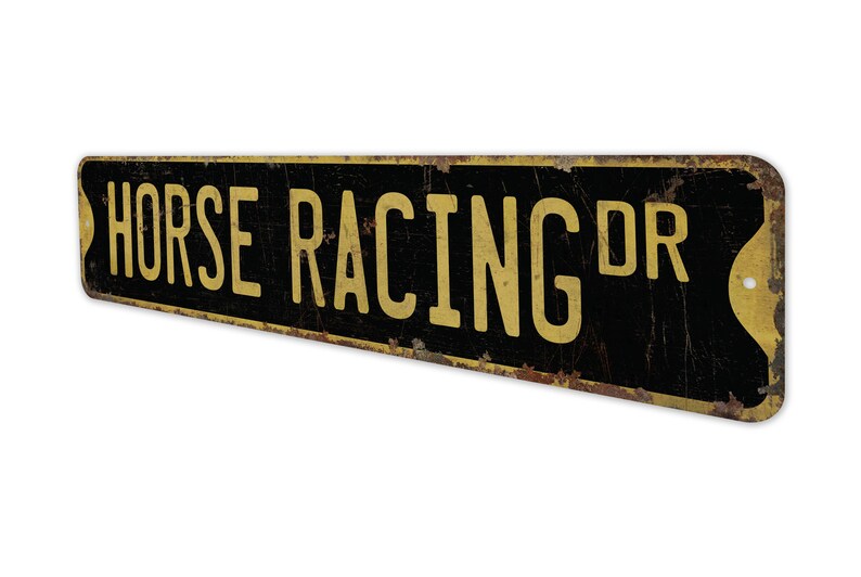 Horse Racing Sign - Horse Racing Game - Horse Racing Decor - Custom ...