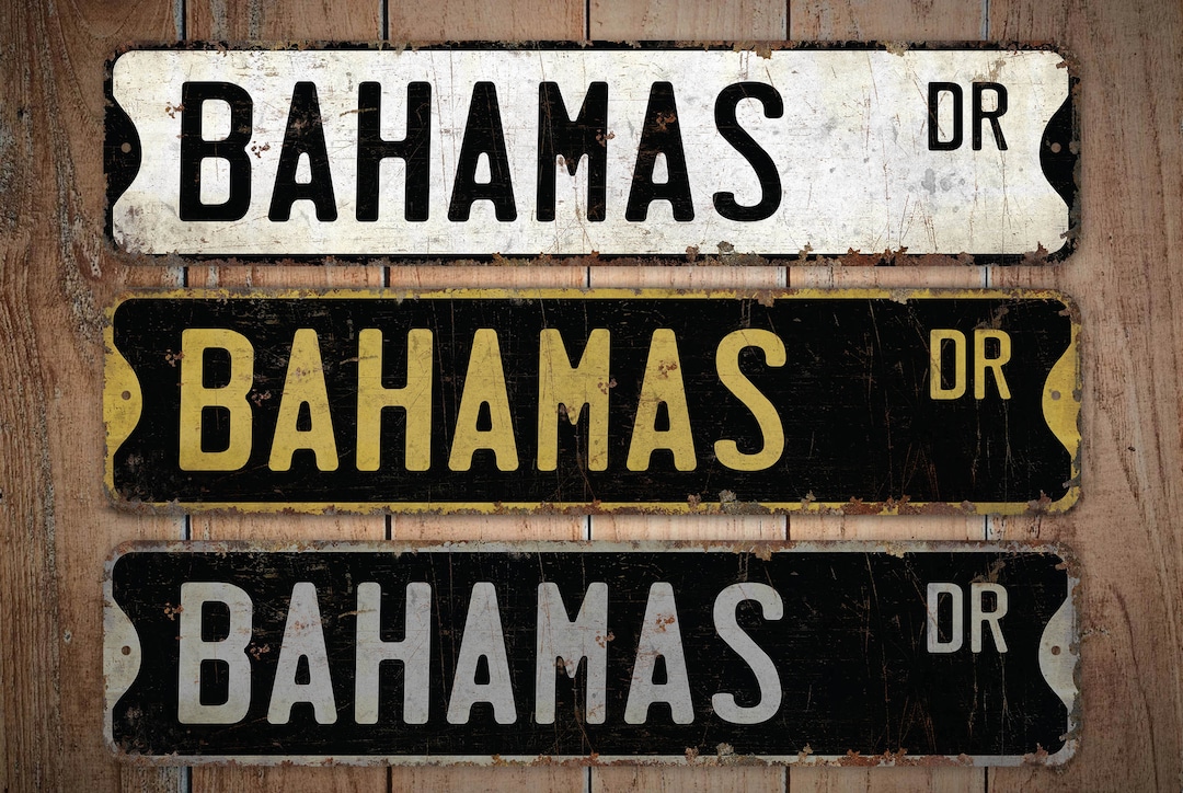 Bahamas Bahamas Sign Bahamas Decor Vintage Style Sign - Etsy