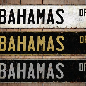 Bahamas - Bahamas Sign - Bahamas Decor - Vintage Style Sign - Custom ...