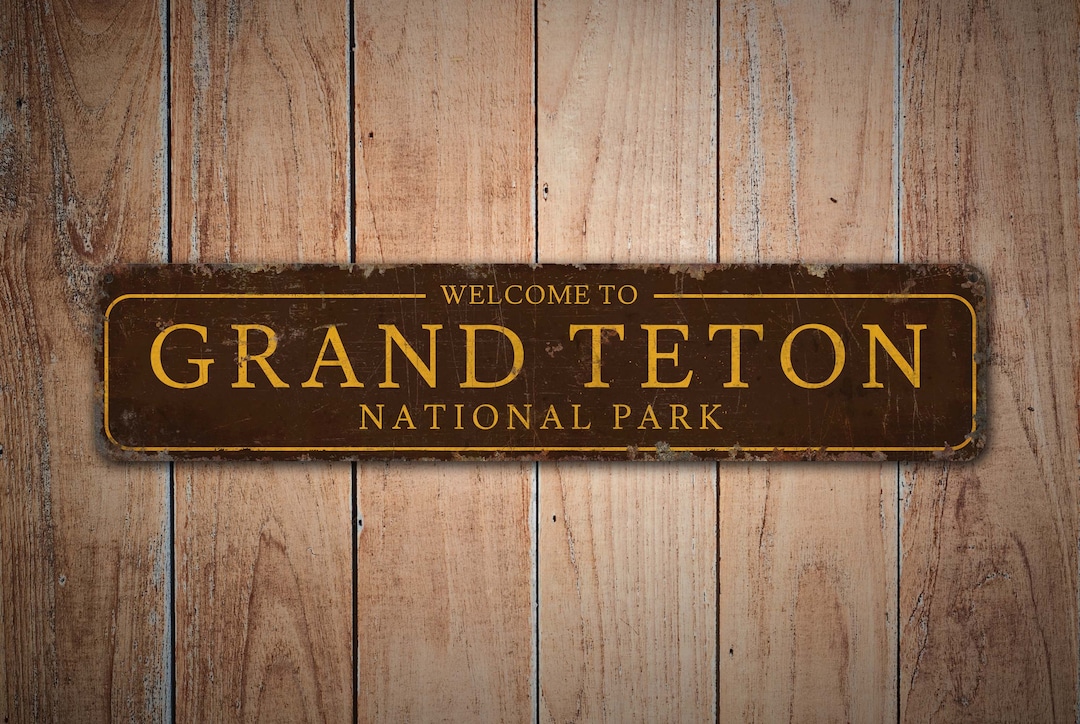 Welcome to Park Sign - National Park Sign - Custom Park Decor - Vintage ...