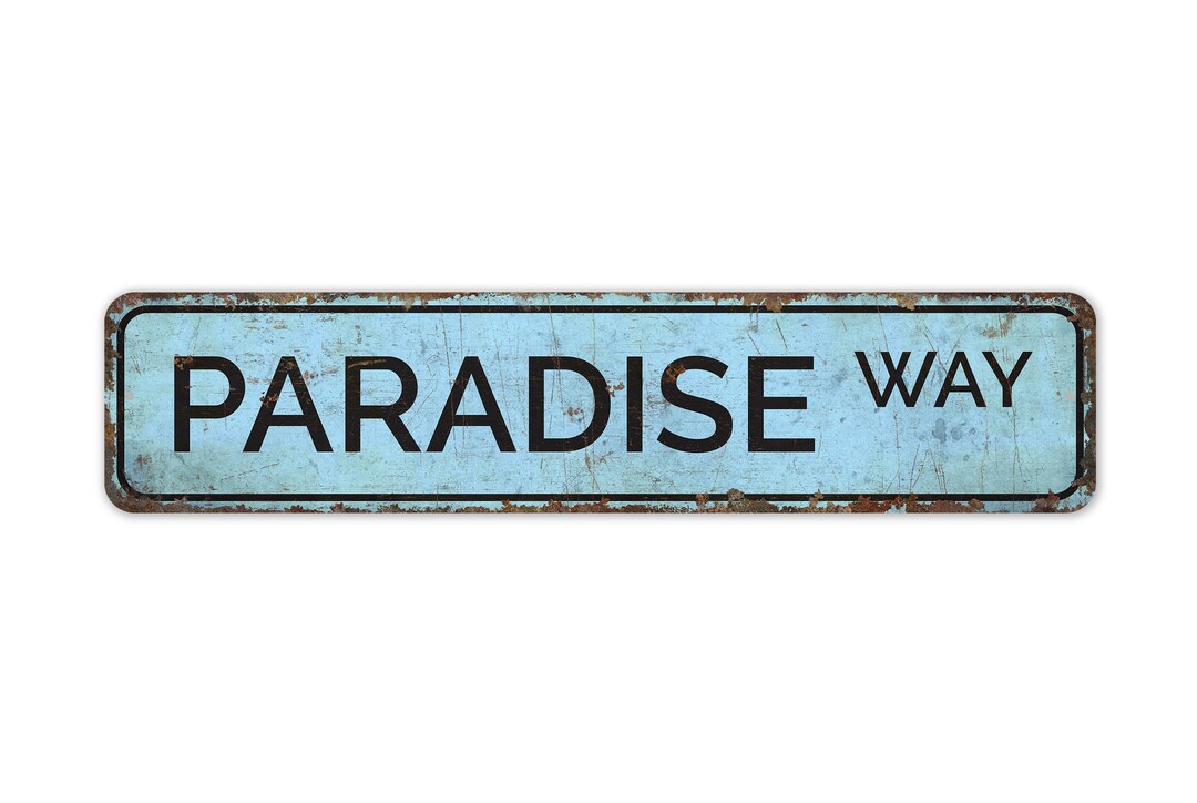 Paradise Room Sign - Kids Room Sign - Kids Room Decor - Vintage Style ...