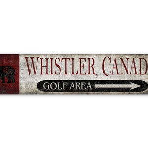 Bear Golfs Area Sign - Custom Golfs Area Sign - Custom Golfs Sign ...