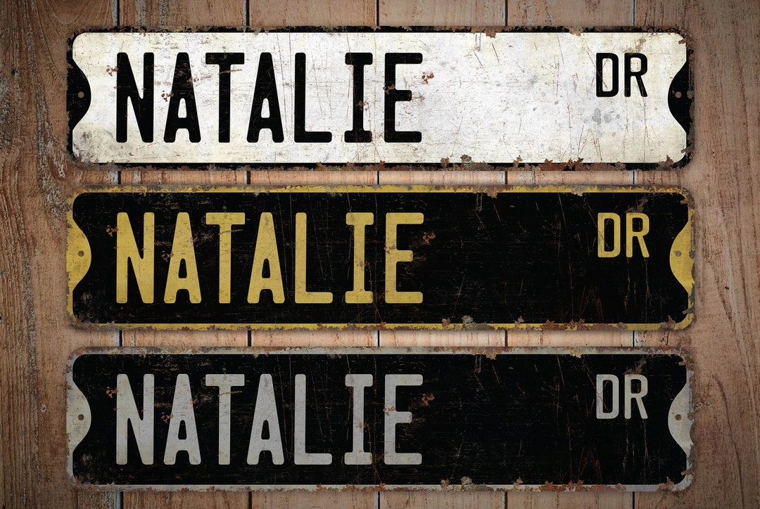 Natalie Name Sign - Girls Name Sign - Home Decor - Kids Name Sign ...