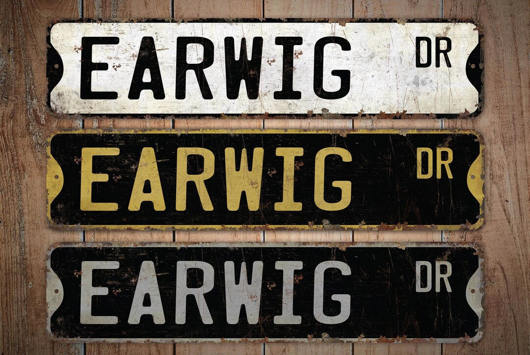 Earwig - Earwig Sign - Earwig Decor - Earwig Lover Gift - Vintage Style ...