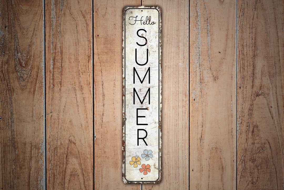 Hello Summer Sign - Summer Sign - Beach House Sign - Beach Lover Gift ...