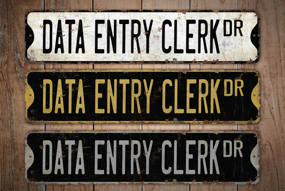 Data Entry Clerk - Data Entry Clerk Sign - Data Entry Clerk Decor ...