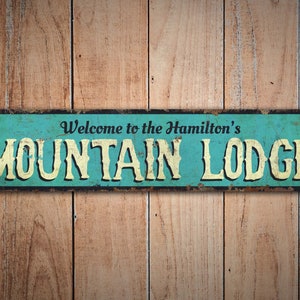 Welcome to the Lodge - Mountain Lodge - Mountain Lodge Decor - Mountain ...