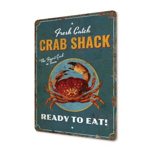 Crab Shack Sign - Seafood Restaurant Sign - Seafood Sign - Fresh Crab ...