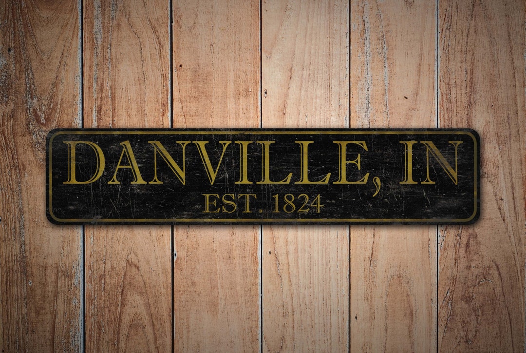 Custom City Sign - City EST Date Sign - Vintage Style Sign - City EST ...