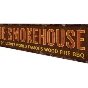 Smokehouse Sign - the Smokehouse - Wood Fire BBQ - Home of Famous BBQ ...