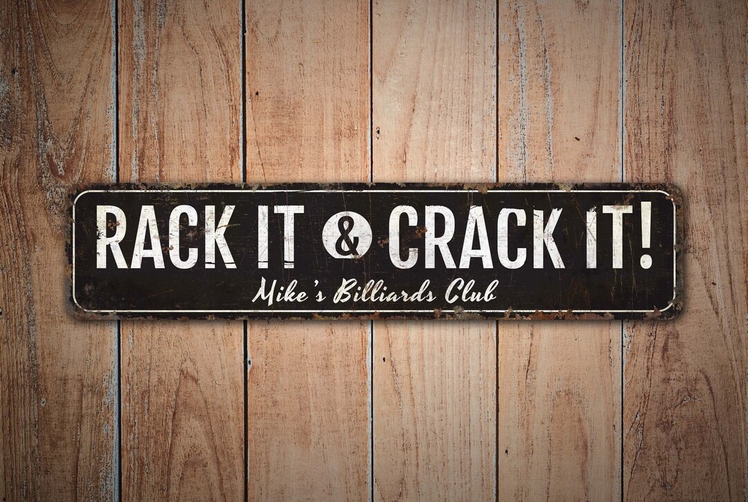 Rack It and Crack It -rack It Sign - Vintage Style Sign - Crack It Sign ...
