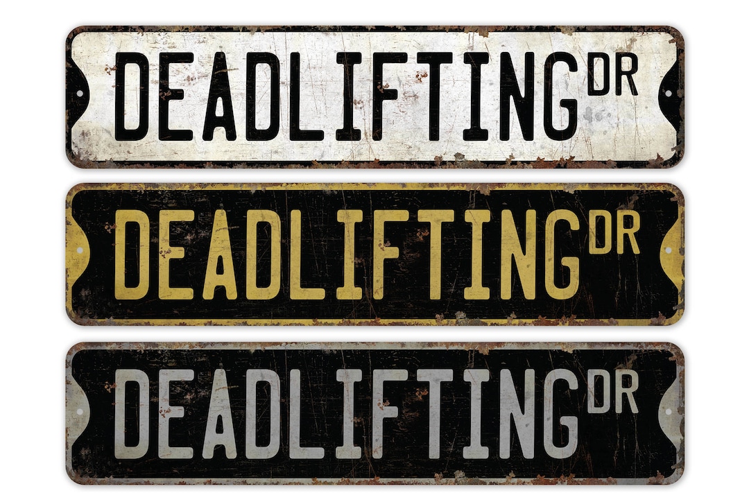 Deadlift - Deadlift Sign - Deadlift Game - Deadlift Decor - Custom ...
