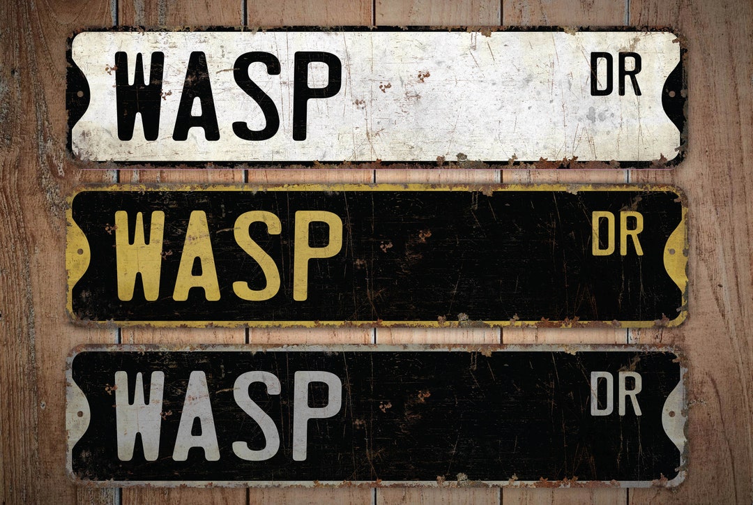Wasp - Wasp Sign - Wasp Decor - Wasp Lover Gift - Custom Street Sign ...