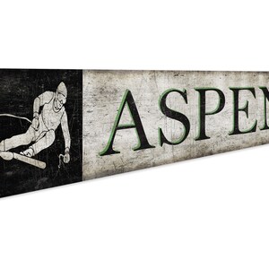 Aspen Sign - Custom Aspen Sign - Aspen Colorado Sign - Vintage Style ...