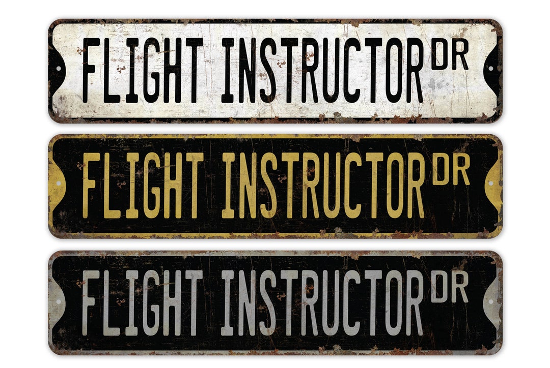 Flight Instructor - Flight Instructor Sign - Flight Instructor Decor ...