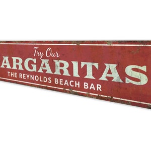 Beach Bar - Beach Bar Sign - Beach Bar Decor - Vintage Style Sign ...