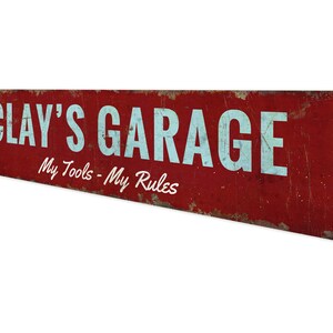 My Tools My Rules - Custom Garage Sign - Custom Garage Decor - Vintage ...