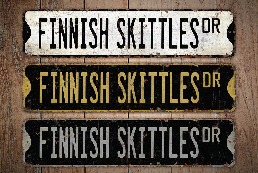 Finnish Skittles - Finnish Skittles Sign - Finnish Skittles Game ...