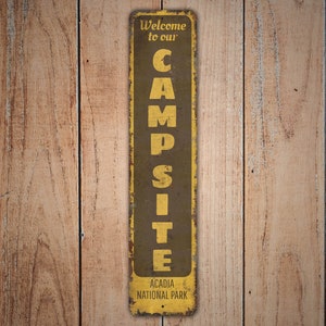 Camp Site Sign - National Park Sign - Camp Site Decor - National Park ...