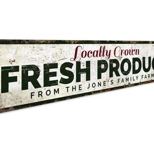 Family Farm Products - Farm Fresh Product - Vintage Style Sign - Fresh ...