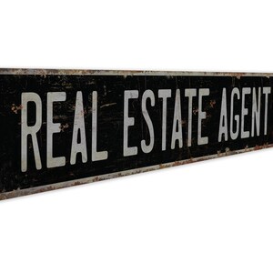 Real Estate Agent - Real Estate Agent Sign - Real Estate Agent Decor ...