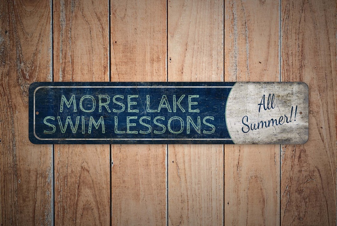 Swim Lesson Sign - Lake Swim Lesson - Summer Swim Lesson - Swim Lesson ...