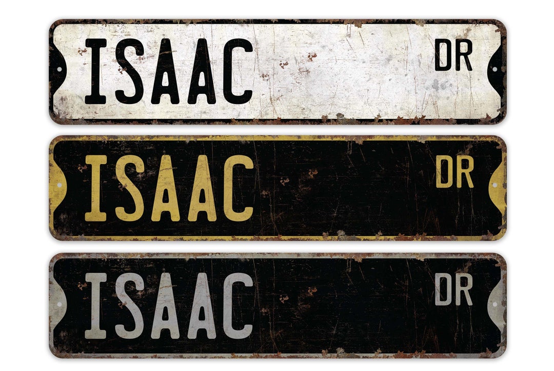 Isaac Name Sign - Kids Room Door Sign - Boys Name Sign - Custom Name ...