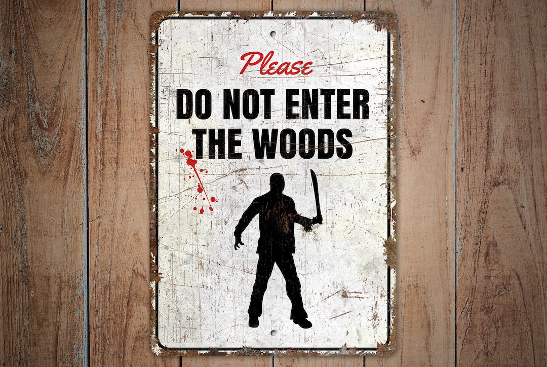 Please Do Not Enter - Do Not Enter Sign - Halloween Sign - Halloween ...