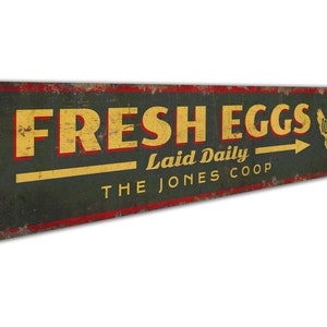 Fresh Eggs Sign - Fresh Eggs - Egg Farm Sign - Farm Decor - Chicken ...