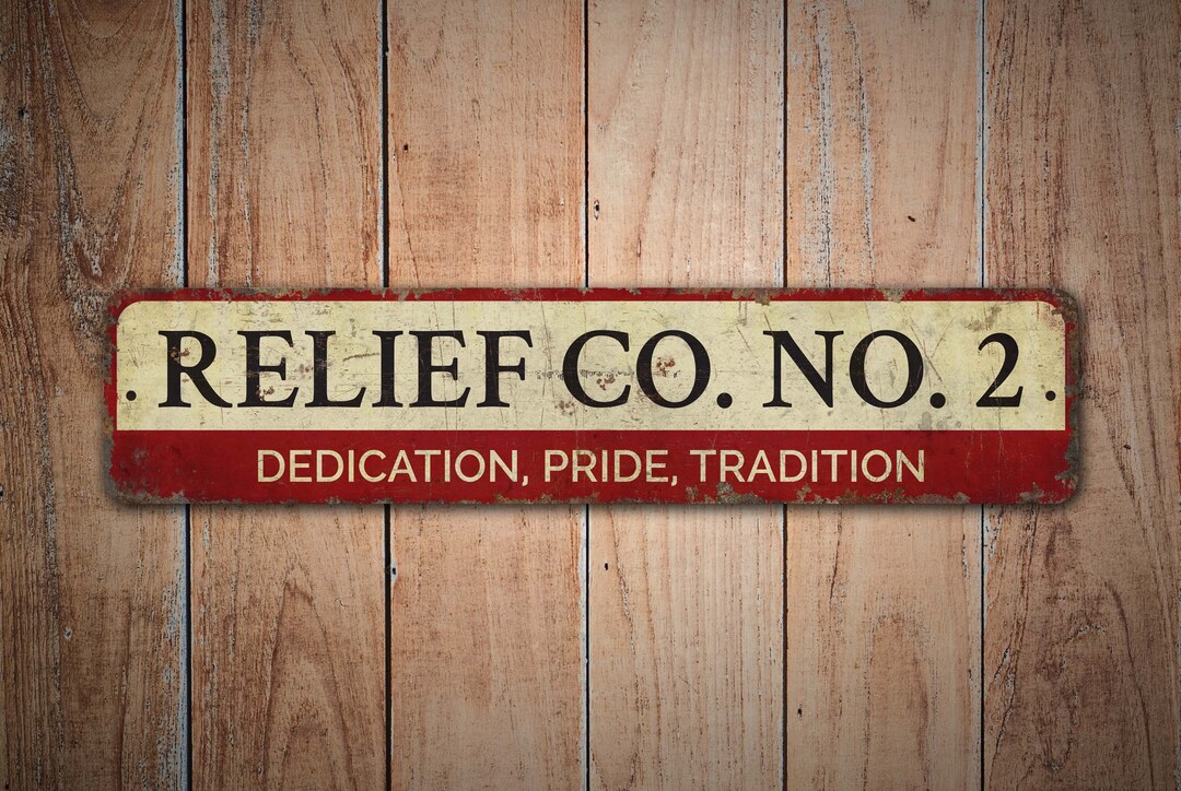 Relief Co. No. 2 - Relief Co. No. 2 Sign - Relief Co. No. 2 Decor ...