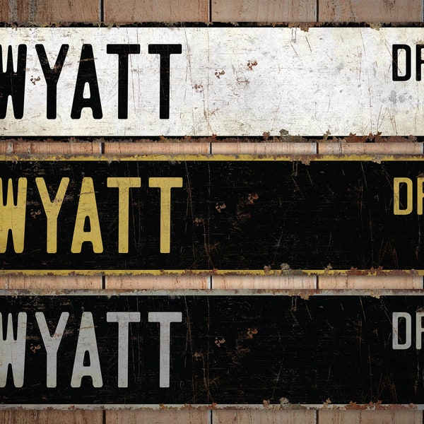 Wyatt Name Sign - Etsy