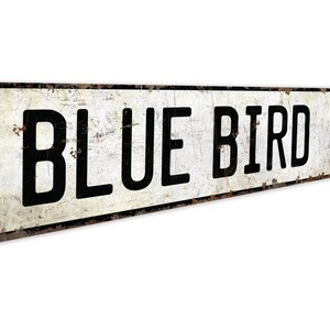 Blue Bird - Blue Bird Sign - Blue Bird Decor - Vintage Style Sign ...