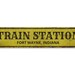 Train Station Sign - Custom Train Station - Train Station Decor - Rail ...