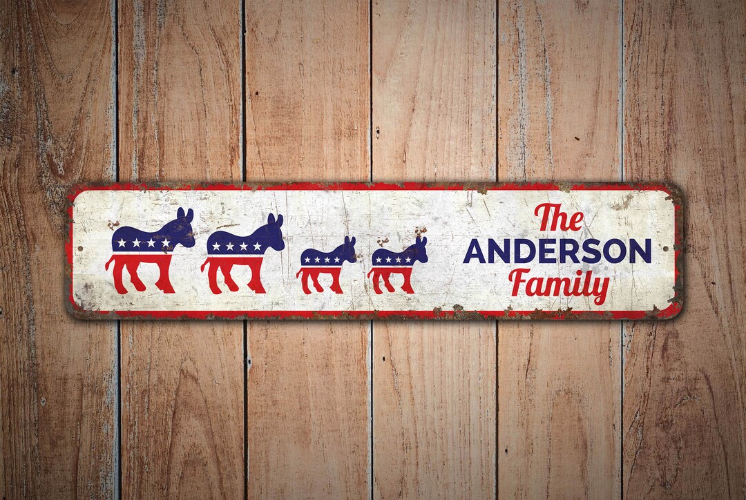 Democrat Family - Democrat Family Sign - Democrat Family Decor ...