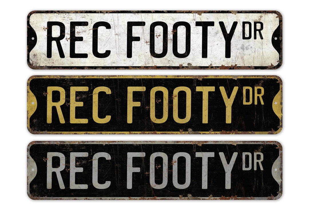 Rec Footy - Reining Sing - Rec Footy Sign - Footy Game - Rec Footy ...