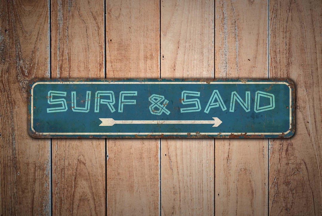 Surf and Sand Sign - Beach Sign - Beach Decor - Beach Lover Gift - Surf ...